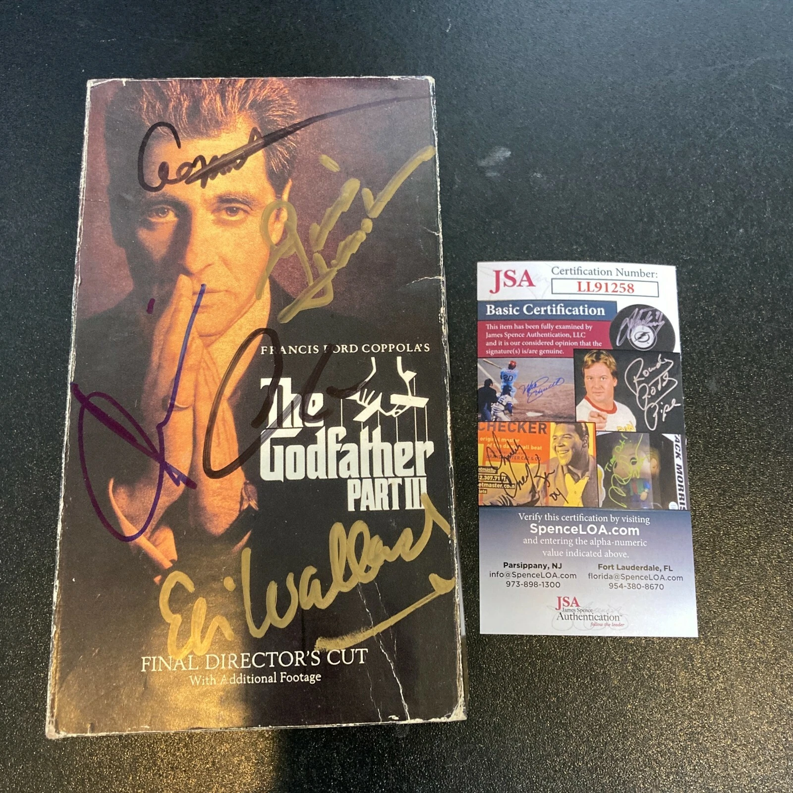 Al Pacino Cast Signed Autographed Original The Godfather VHS Movie With ...