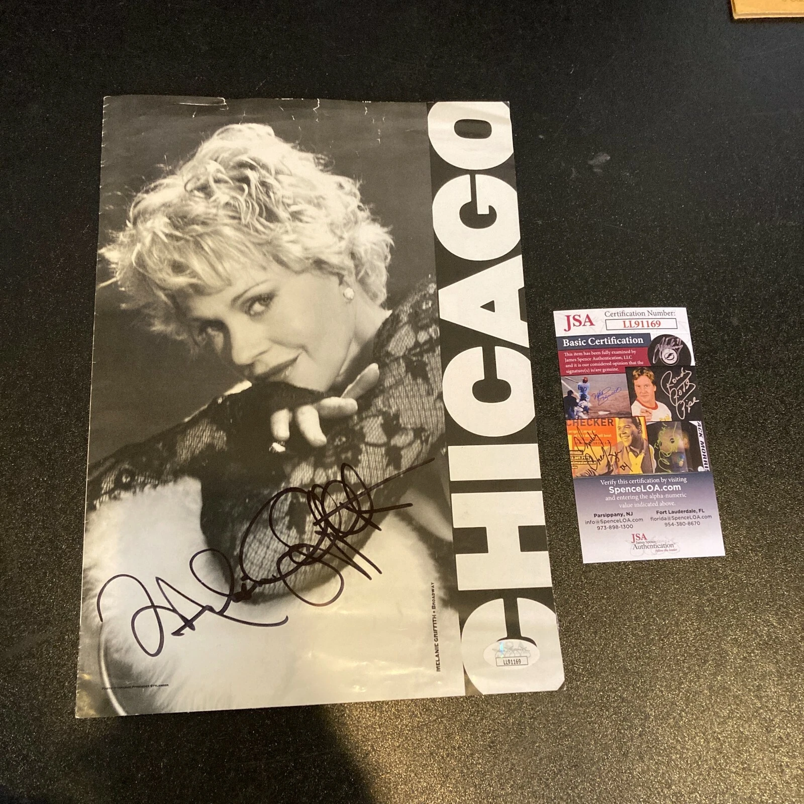 Melanie Griffith Signed Autographed Large Chicago Poster With Envelope ...