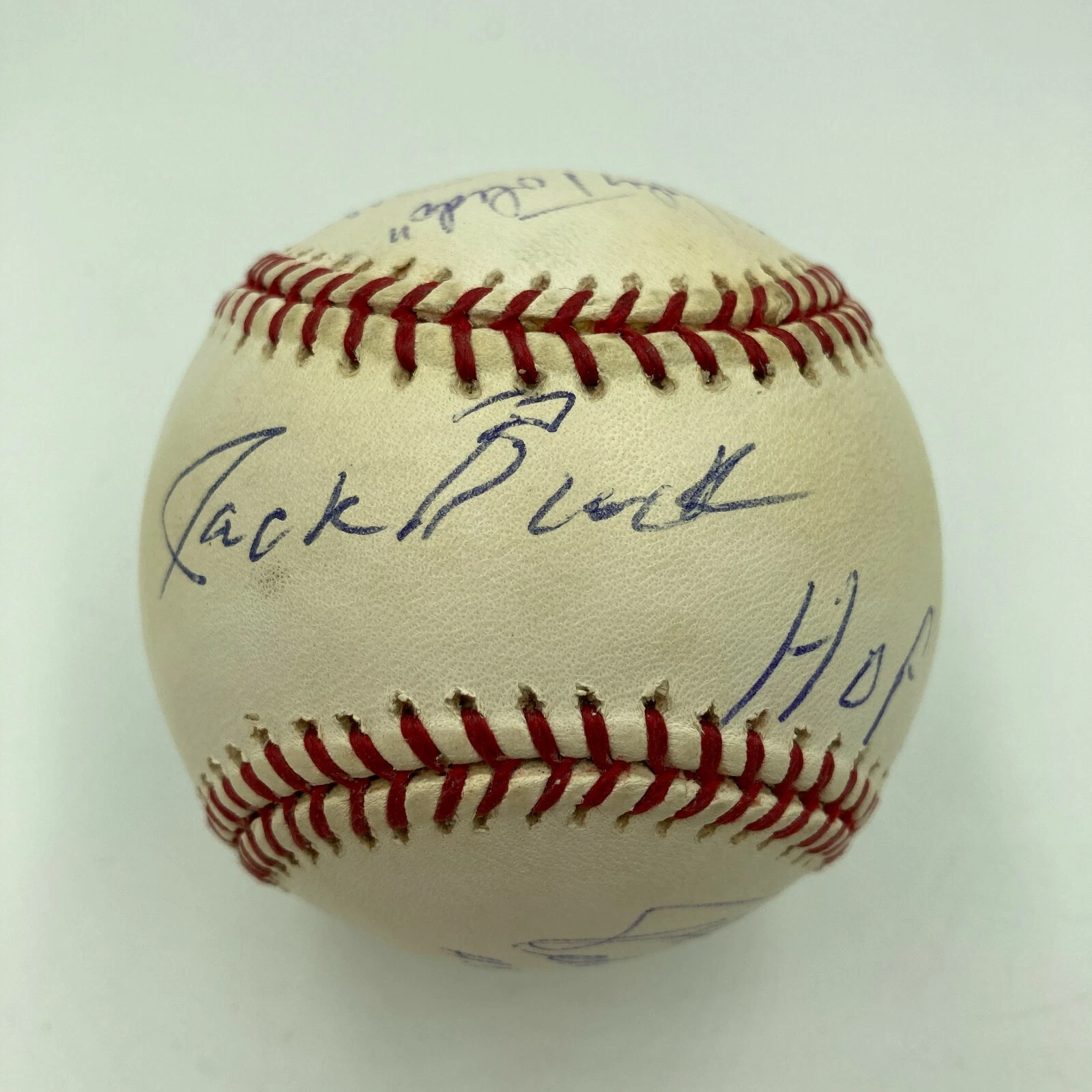 HOF Legendary Broadcasters Signed Baseball Jack Buck Harry Kalas ...