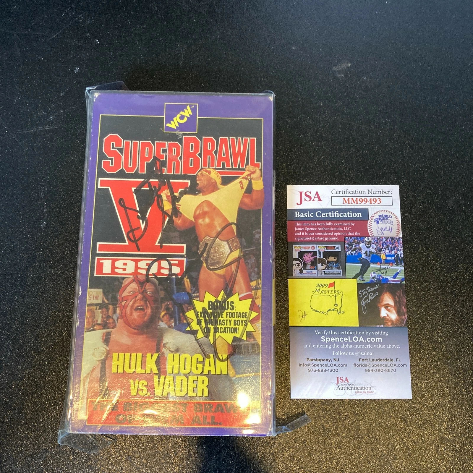 Sherri Martel & Brian Knobbs Signed Hulk Hogan 1995 WCW VHS Movie JSA ...