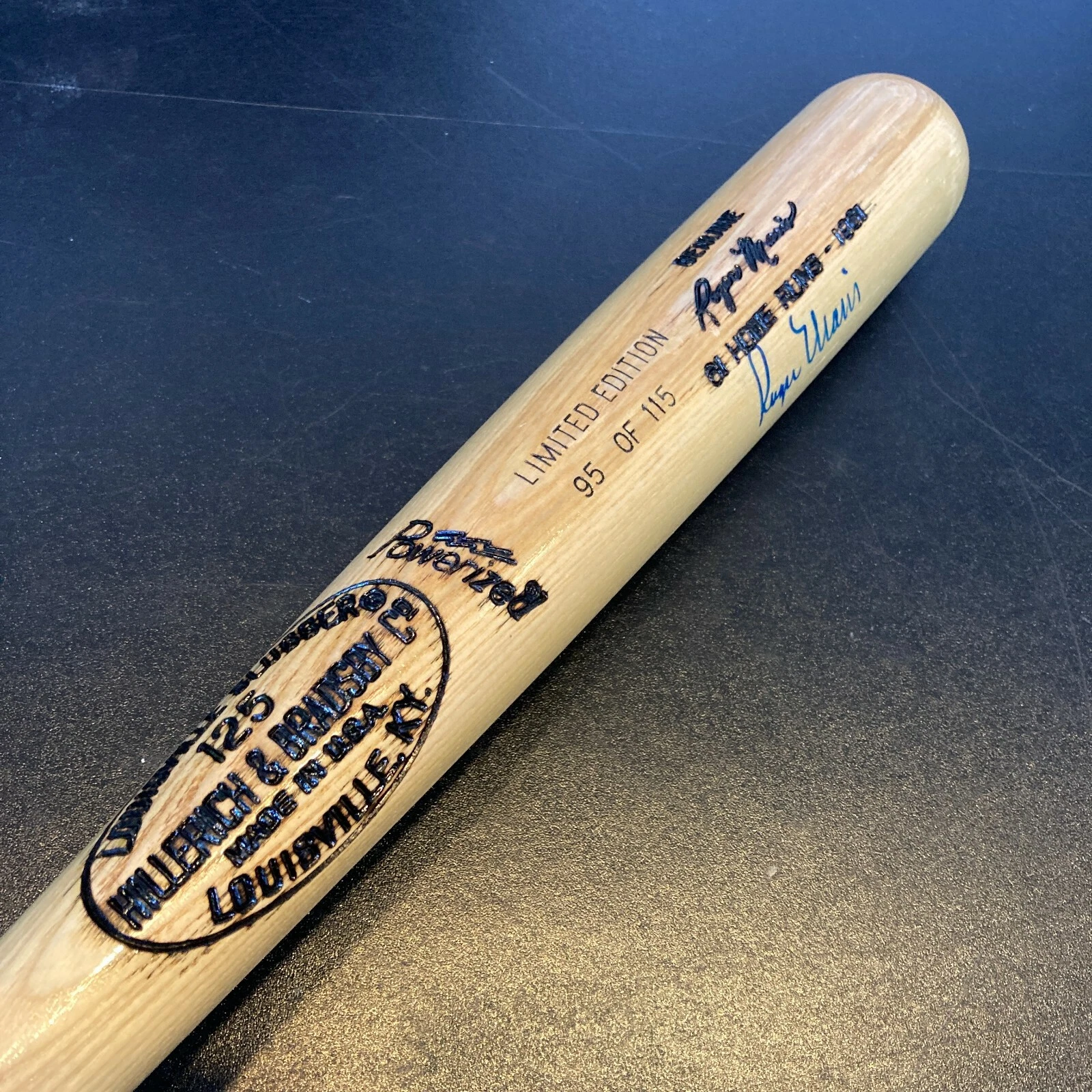 Stunning Mickey Mantle & Roger Maris Signed Game Model Baseball Bat PSA ...