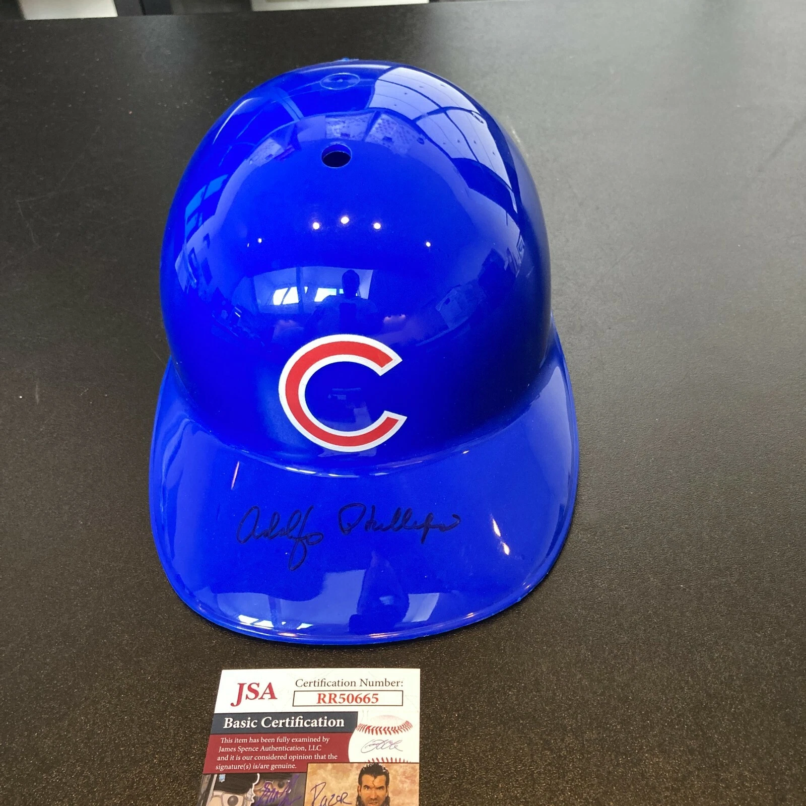 Adolfo Phillips Signed Full Size Chicago Cubs Baseball Helmet 1969 Cubs ...