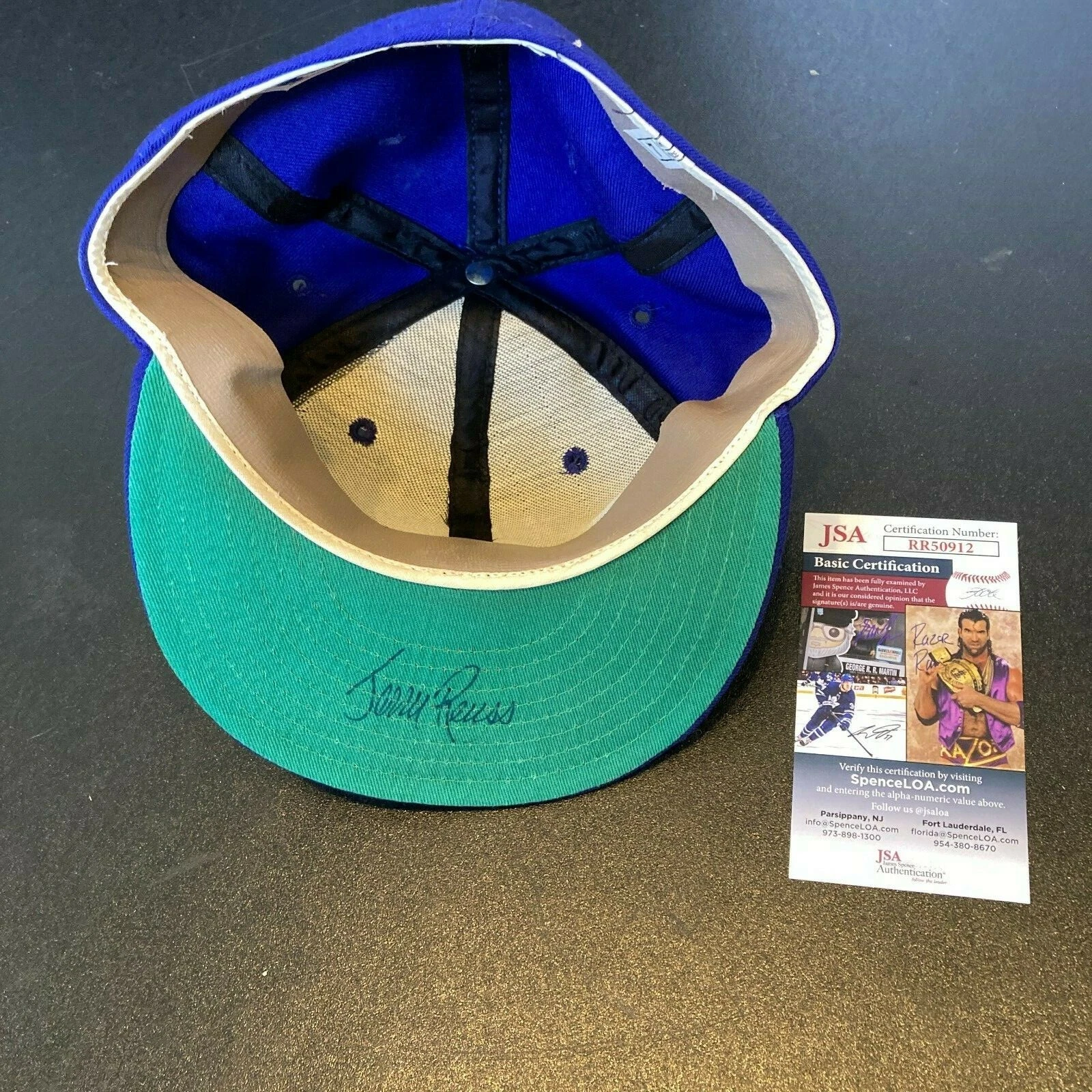 Jerry Reuss Signed 1970's Los Angeles Dodgers Game Model Baseball Hat ...