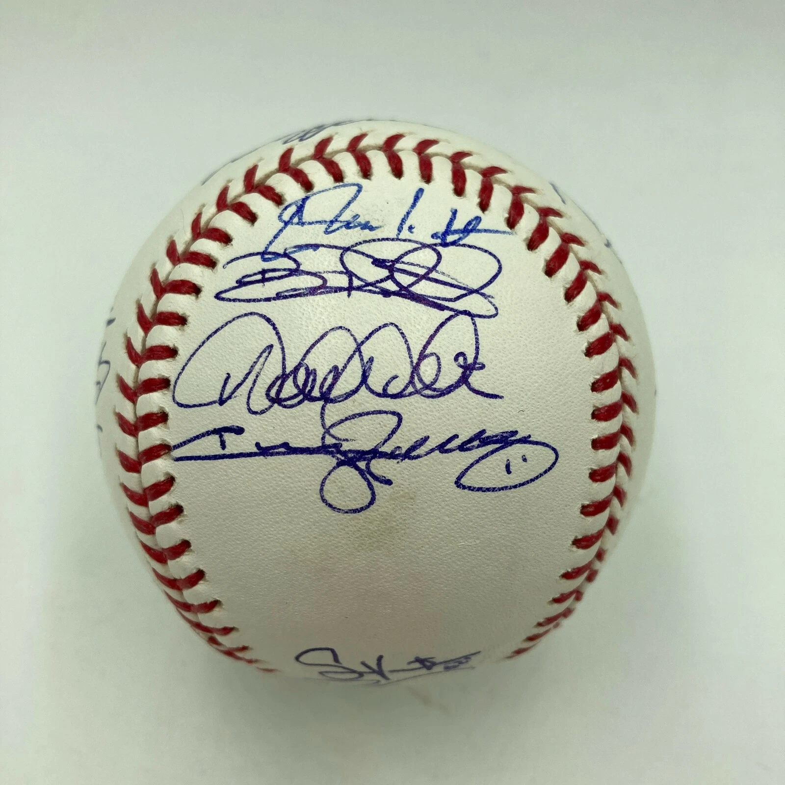 Derek Jeter Chipper Jones 2009 WBC Team USA Team Signed Baseball Beckett COA | Autographia