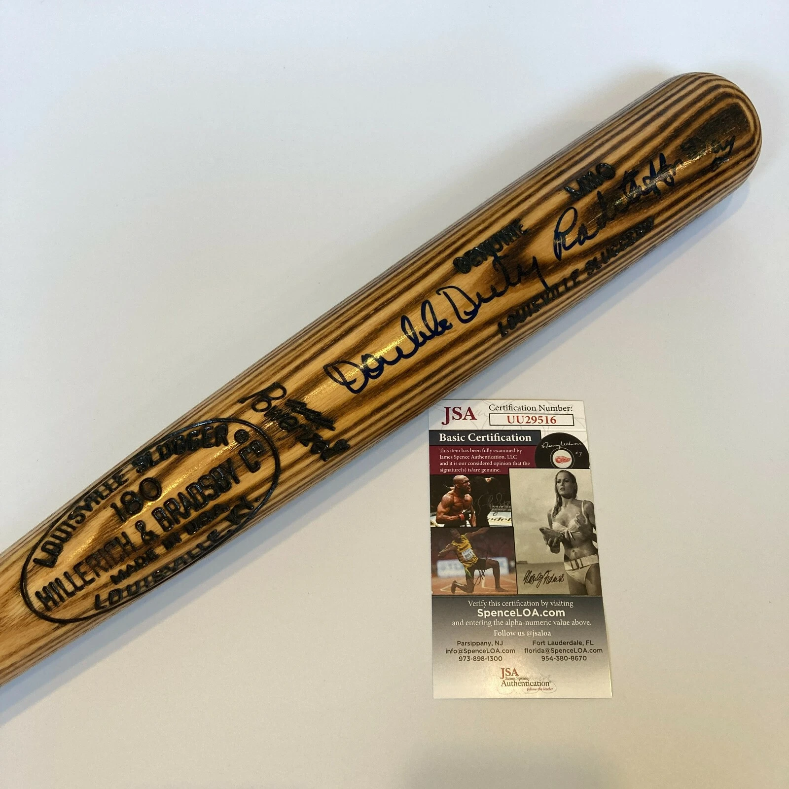 Negro League Legends Multi Signed Baseball Bat Double Duty Radcliffe ...