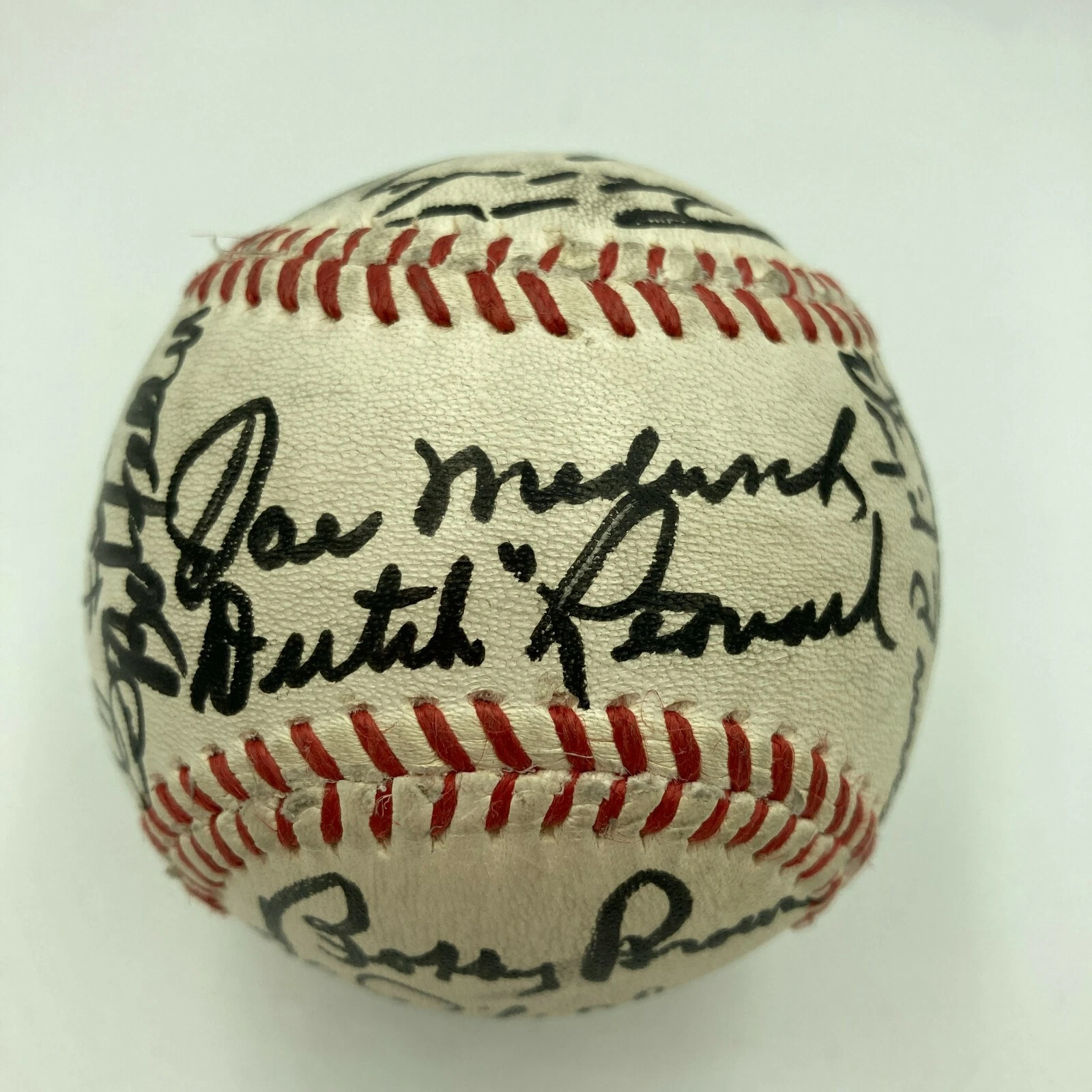 Hall Of Fame Legends Signed Baseball Joe Medwick & Boxing Legend Joe ...