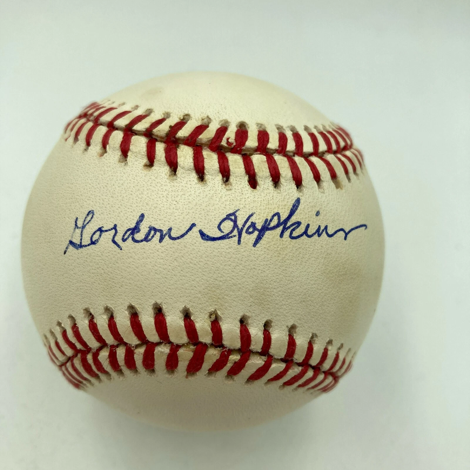 Gordon Hopkins Signed Official Major League Baseball Negro League Legend JSA COA | Autographia