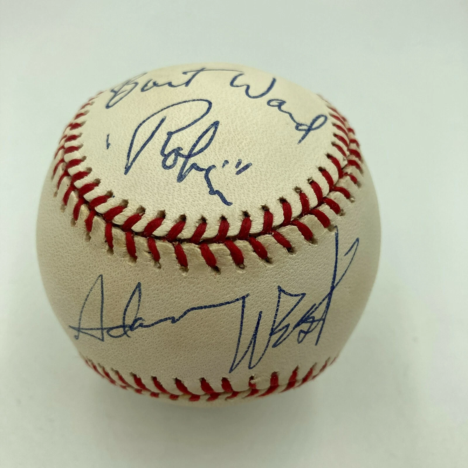 Adam West & Burt Ward Batman & Robin Dual Signed Autographed Baseball ...