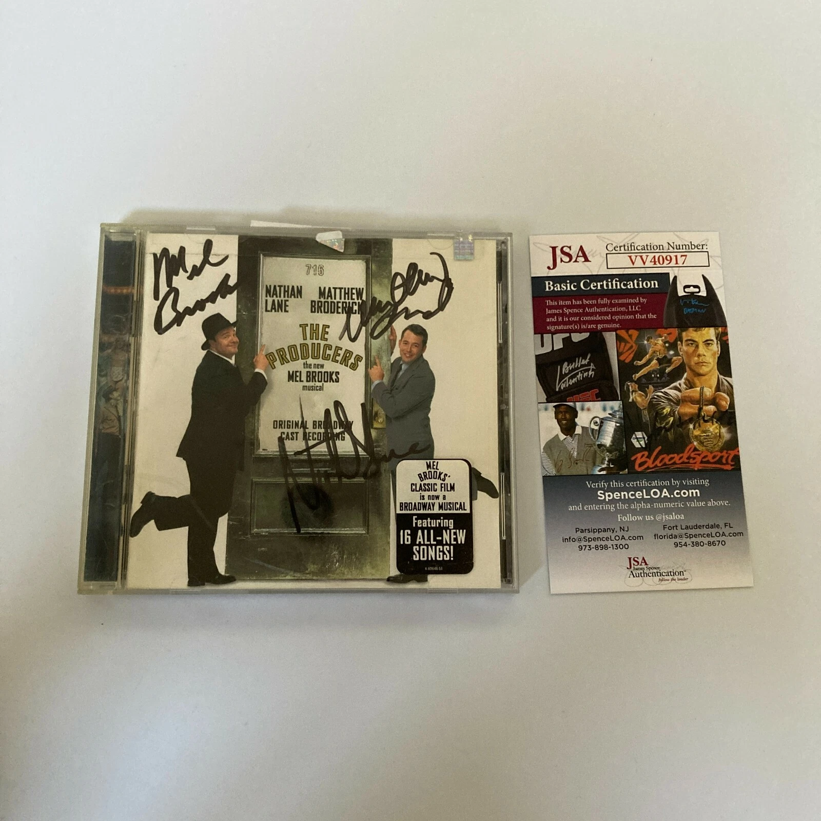 Mel Brooks, Matthew Broderick & Nathan Lane Signed The Producers CD JSA ...