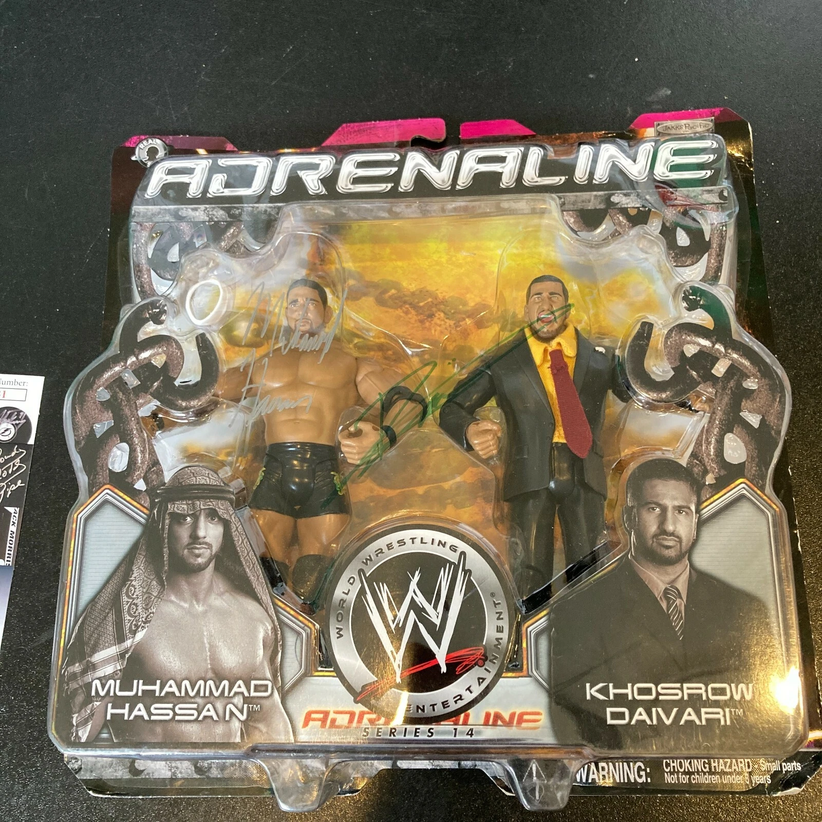 Muhammad Hassan & Khosrow Daivari Signed WWE Wrestling Adrenaline ...