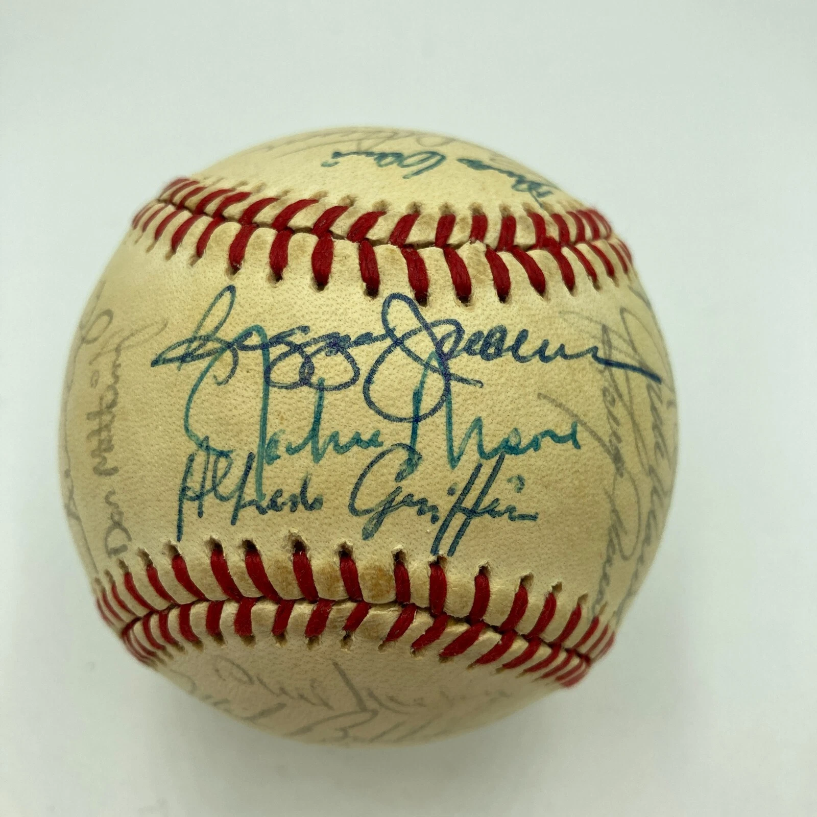 1984 All Star Game Team Signed Baseball Reggie Jackson Cal Ripken Jr ...