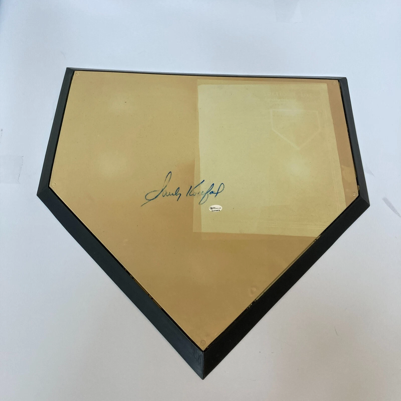 Sandy Koufax Signed Full Size Home Plate Base With COA | Autographia