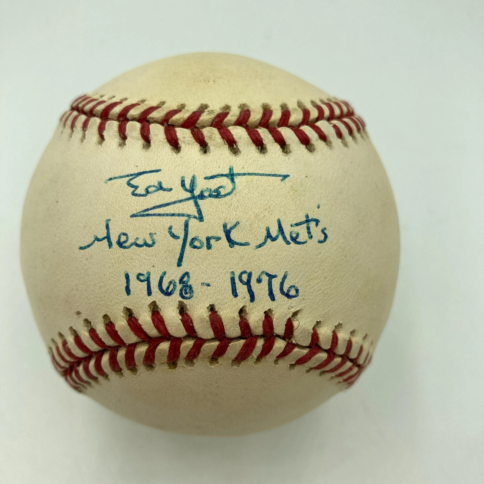 Ed Yost New York Mets 1968-1976 Signed Official American League ...