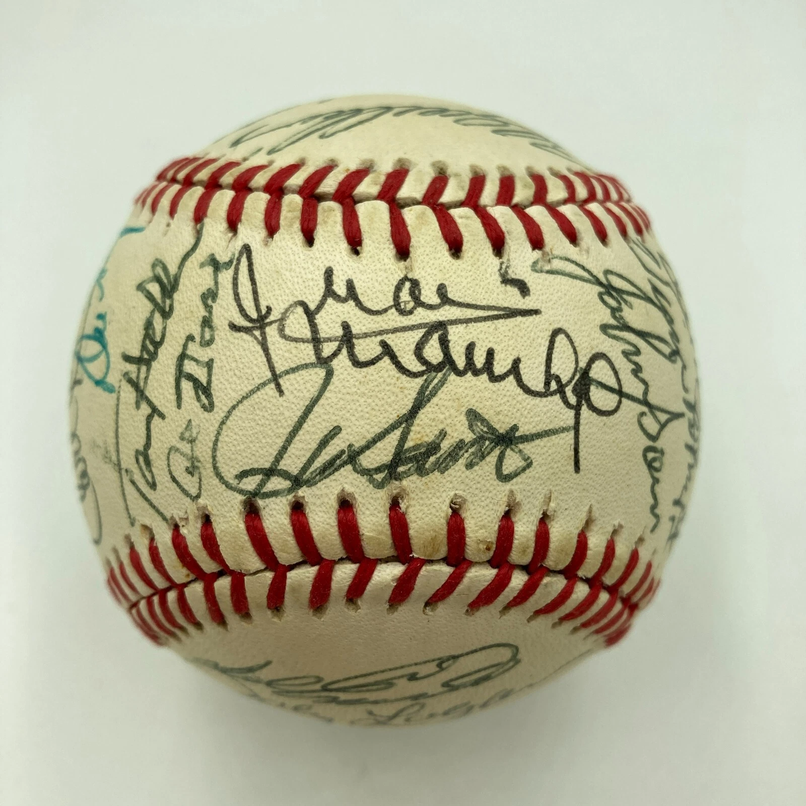 Beautiful Hank Aaron Ernie Banks Hall Of Fame Multi Signed Baseball ...