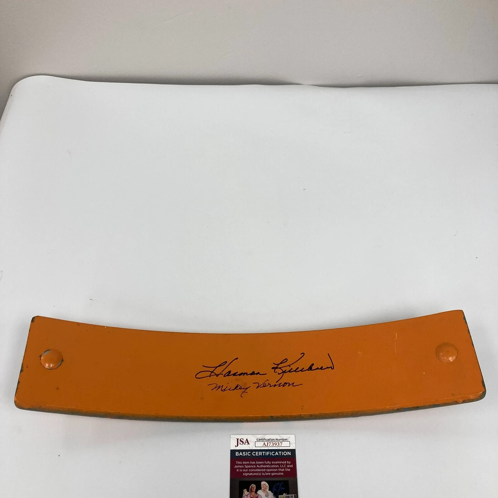 Harmon Killebrew & Mickey Vernon Signed Griffith Stadium Original Seatback JSA | Autographia