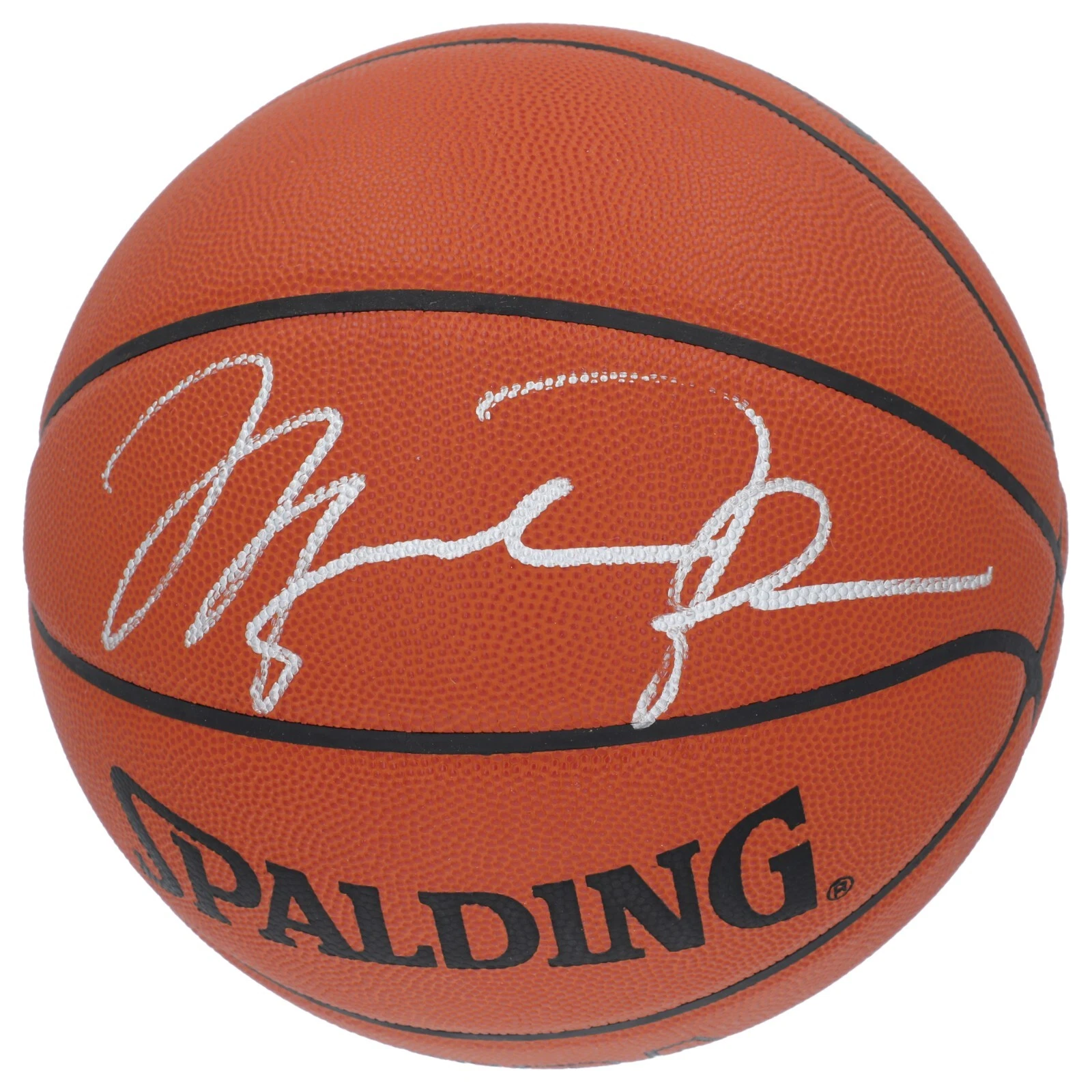 Michael Jordan Signed Spalding Official NBA Game Basketball UDA Upper ...