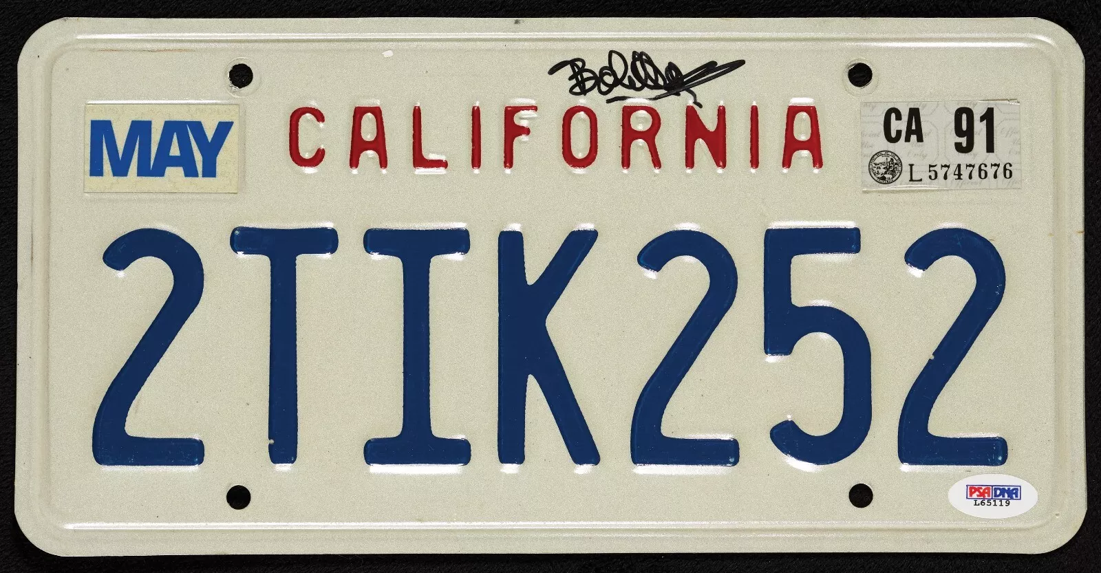 Bob Hope Signed Autographed California License Plate JSA COA | Autographia