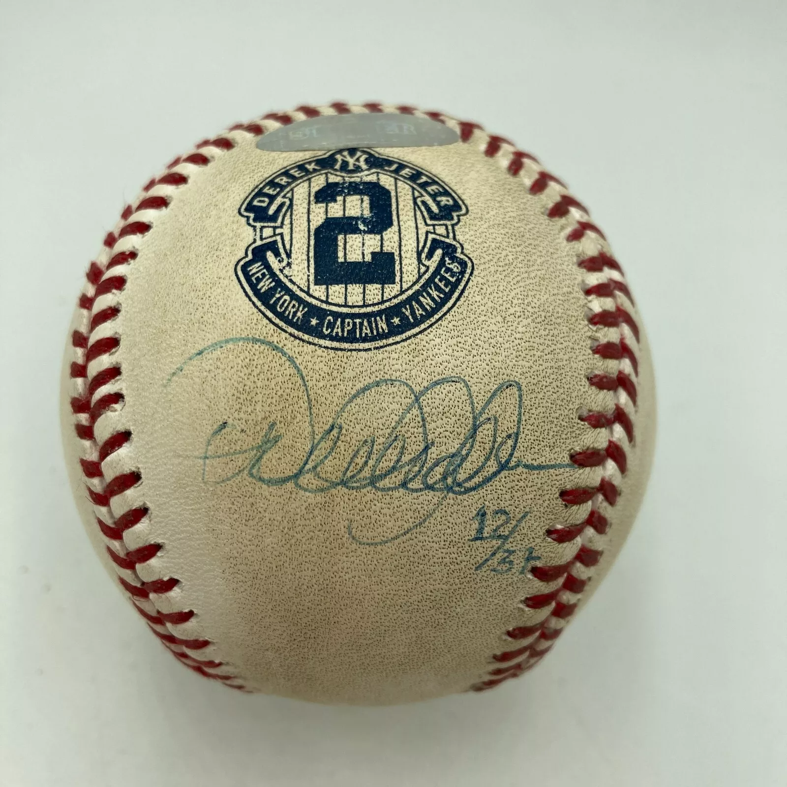 Derek Jeter Signed Derek Jeter Day Game Used Baseball Steiner COA ...
