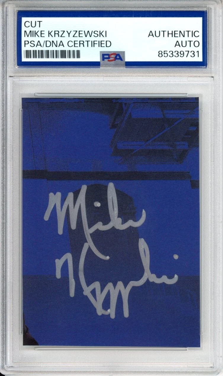 Mike Krzyzewski Duke Basketball Coach Cut Signature PSA DNA COA ...