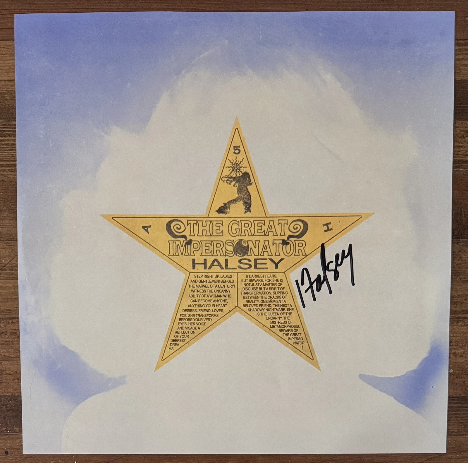 Halsey Great Impersonator Vinyl & SIGNED Art Card Autographed Beckett ...