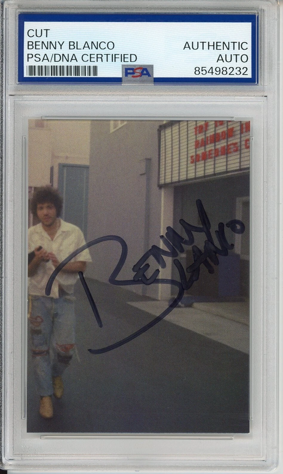 SIGNED Benny Blanco I Said Love You Picture Card PSA DNA COA Certified ...