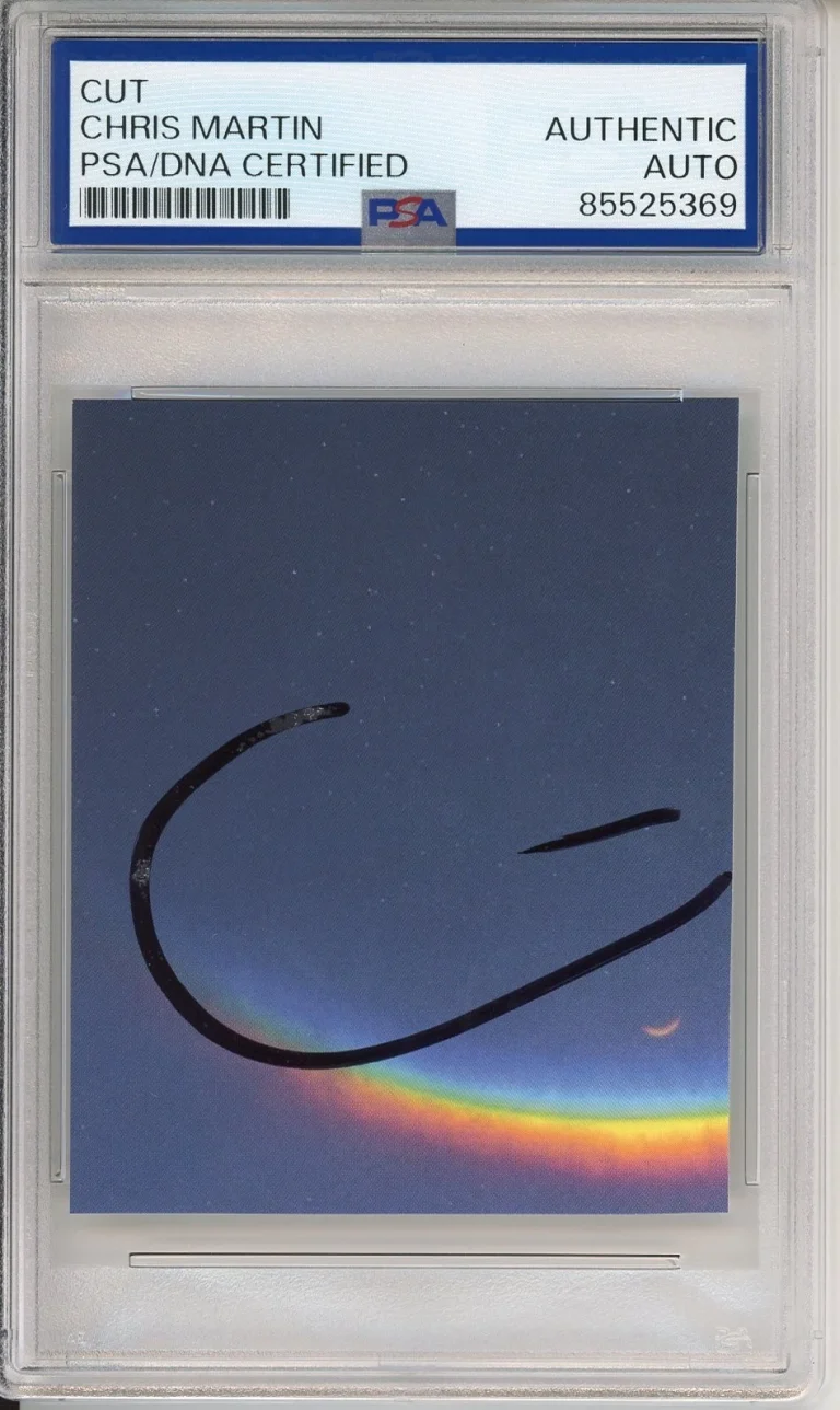 Chris Martin Coldplay SIGNED Cut Signature PSA DNA Certified Authentic ...