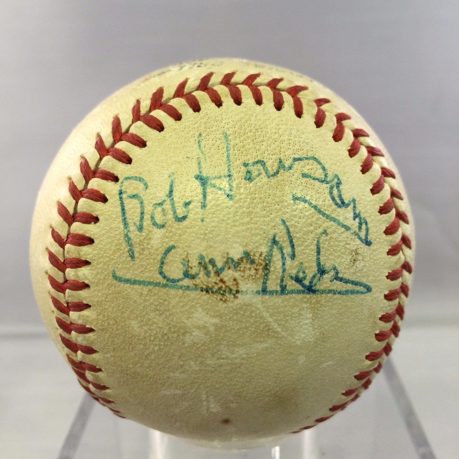 Rare Bob Howsam Single Signed Baseball Cardinals Cincinnati Reds PSA ...