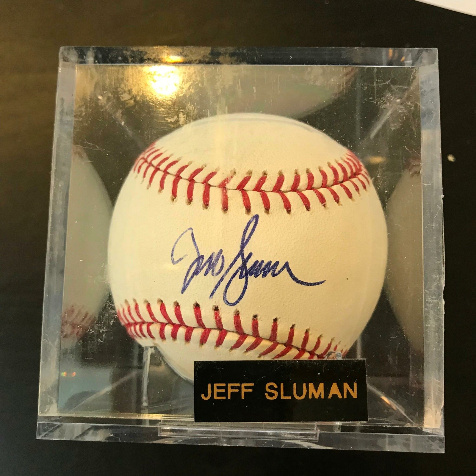 Jeff Sluman Signed Autographed Official Major League Baseball PGA Golf ...