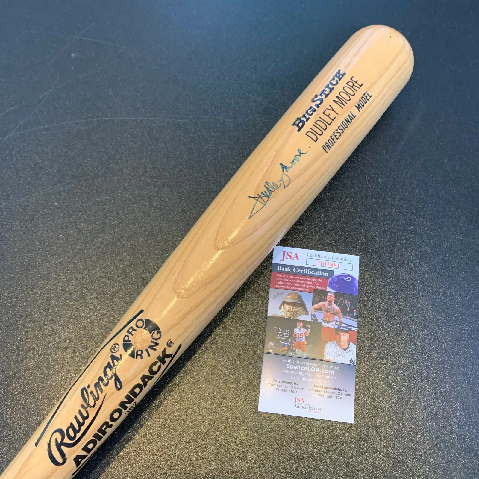 Dudley Moore Signed Personal Model Baseball Bat With JSA COA & Signed ...