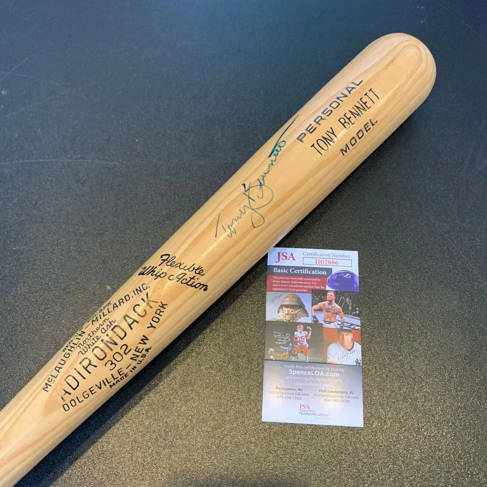 Tony Bennett Signed Autographed Personal Model Baseball Bat With JSA ...