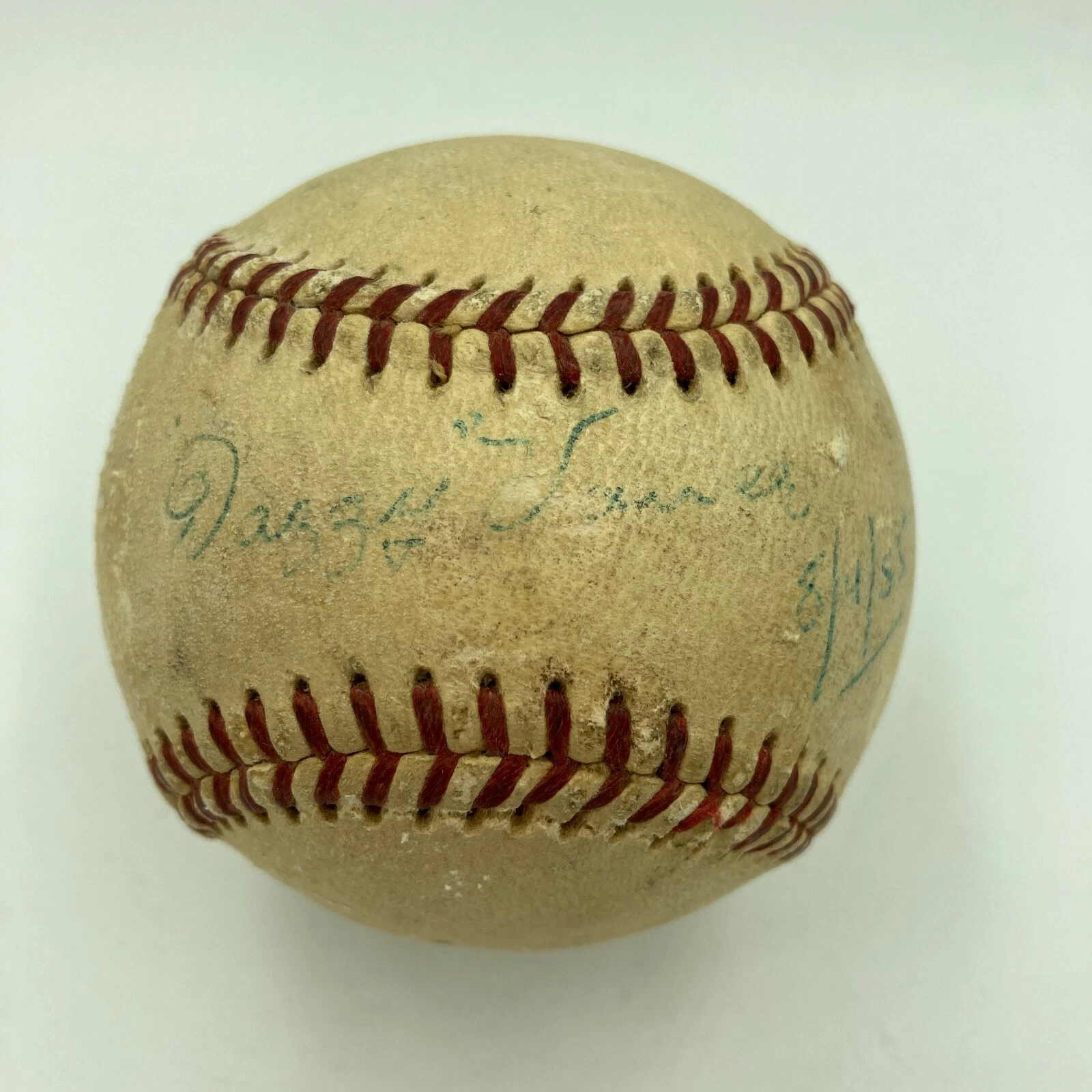 Dazzy Vance Single Signed 1950's National League Baseball With JSA COA ...