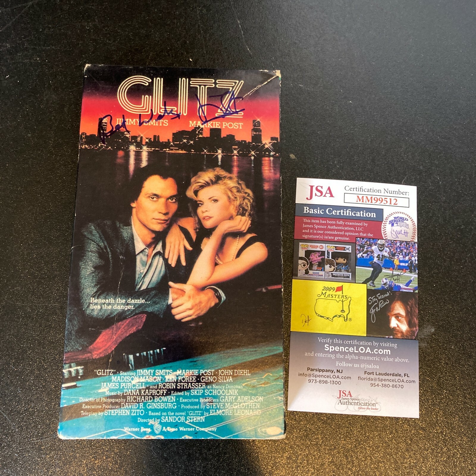 Jimmy Smits Signed Autographed Glitz Vintage VHS Movie JSA COA ...