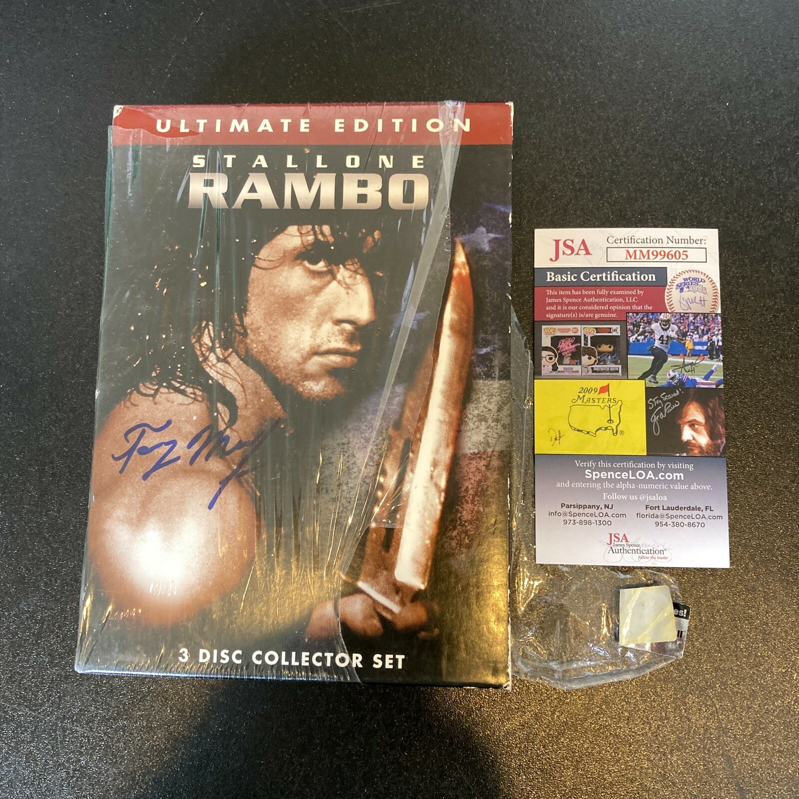 Tony Munafo Signed Autographed Rambo VHS Movie With JSA COA | Autographia
