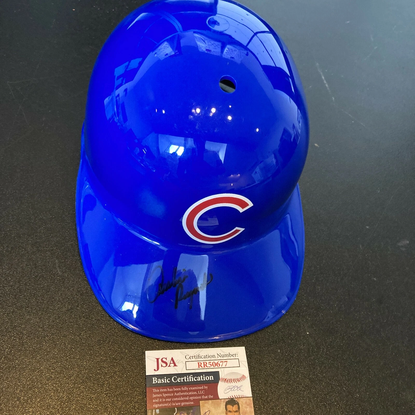 Archie Reynolds Signed Full Size Chicago Cubs Baseball Helmet 1969 Cubs ...