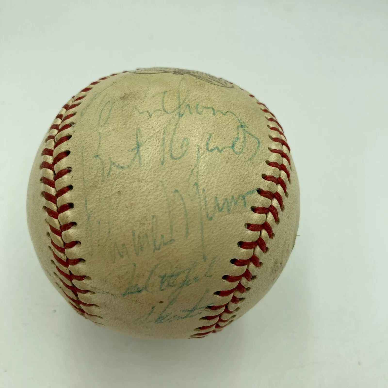 Thurman Munson & Catfish Hunter Signed Vintage 1970's Baseball JSA COA ...