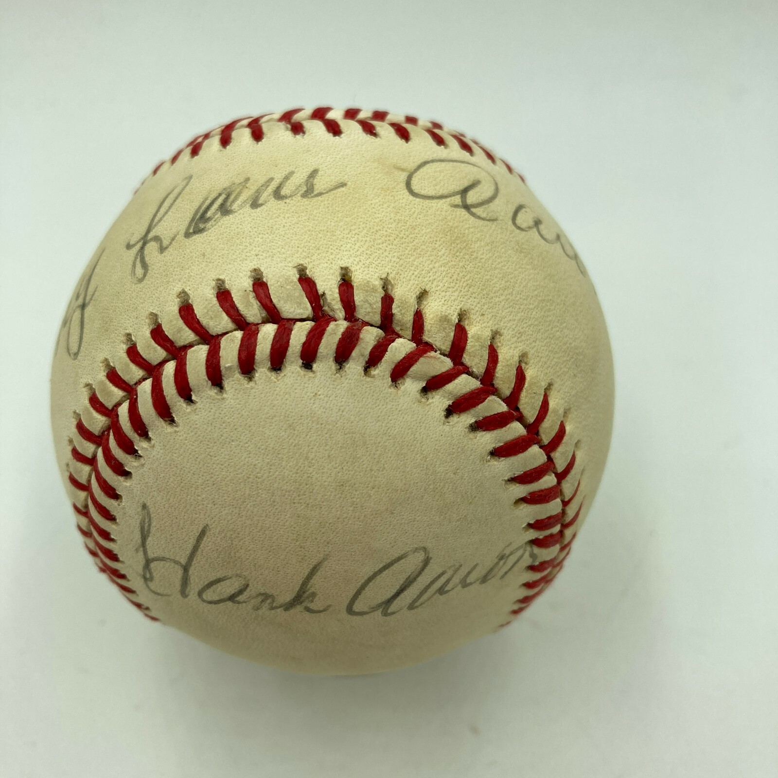 Hank Aaron Henry Louis Aaron Full Name Signed Baseball With JSA COA ...