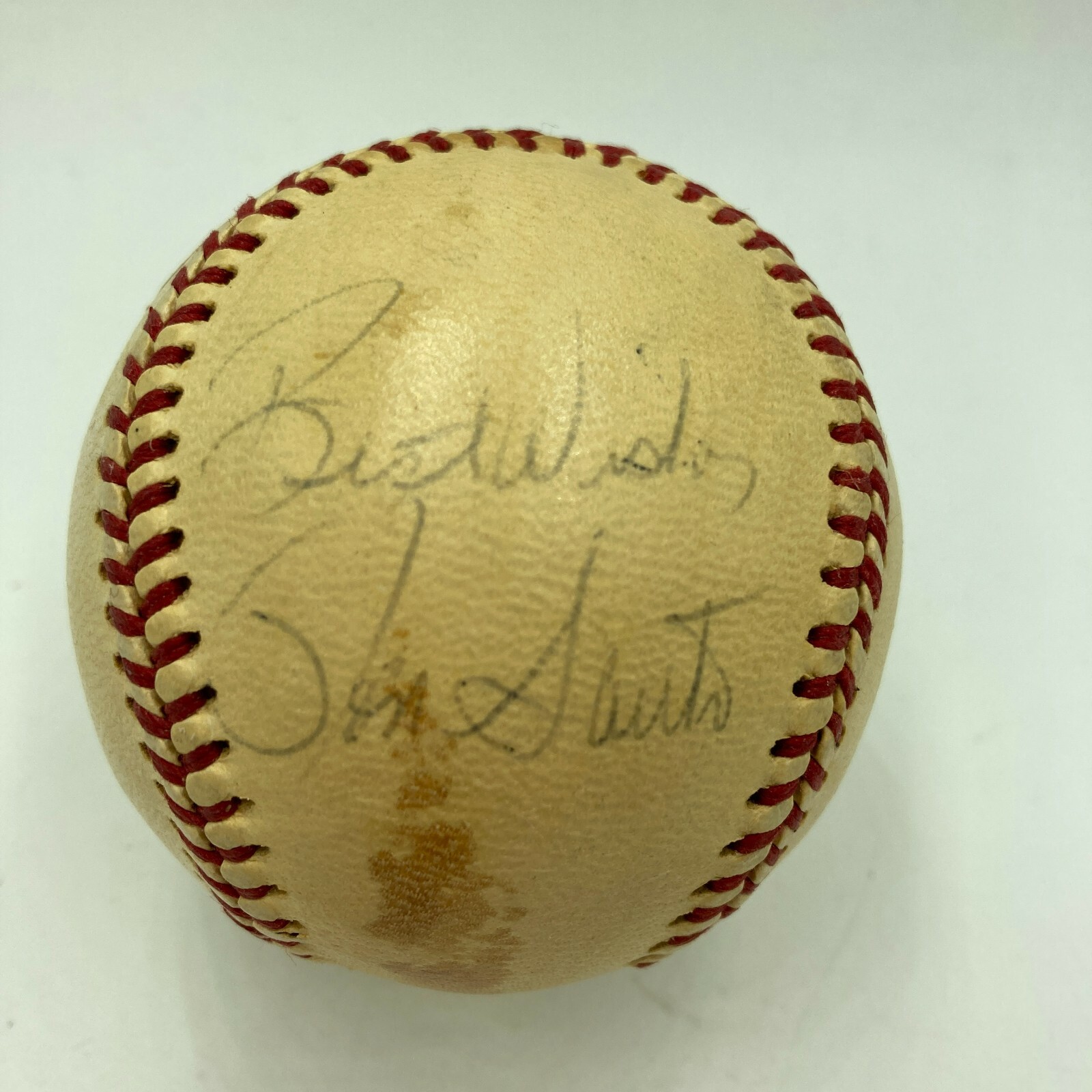 Ron Santo Rookie Era Signed 1960's American League Cronin Baseball JSA ...