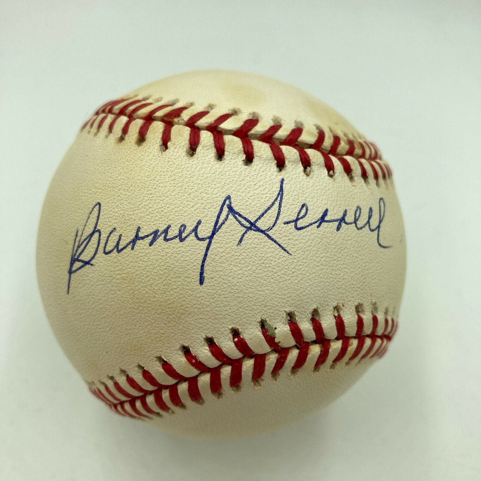 Barney Serrell Signed Official Major League Baseball Negro League ...