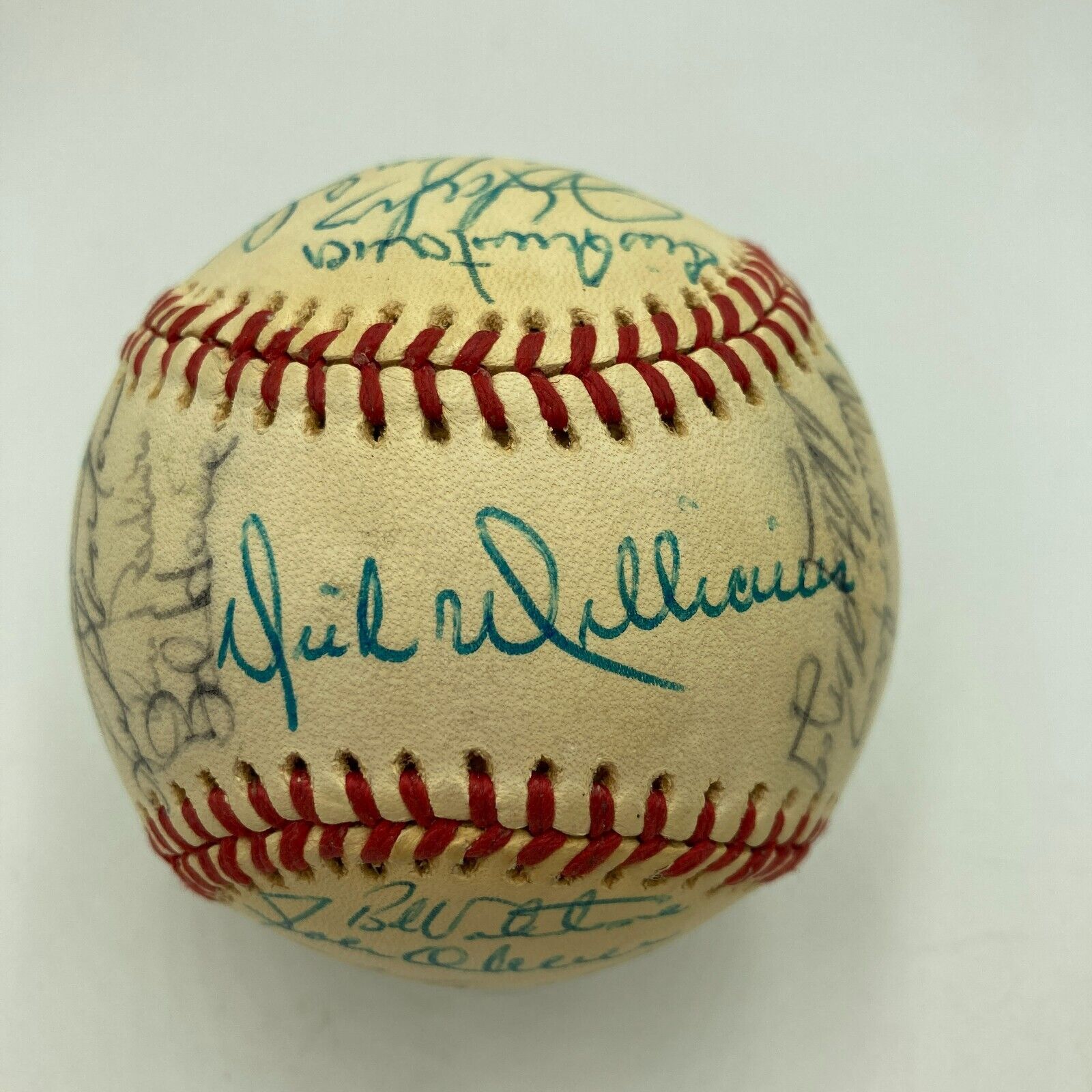 Nolan Ryan 1974 California Angels Team Signed American League Baseball ...