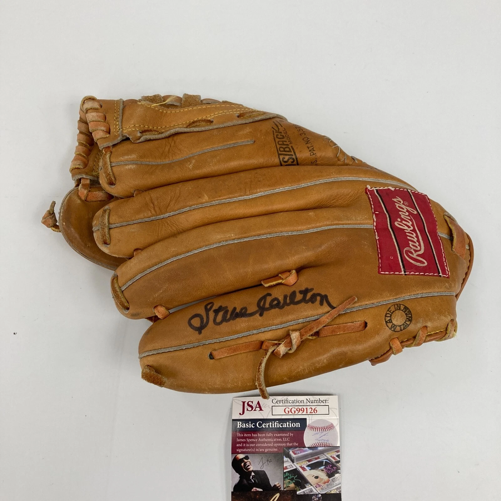 Steve Carlton Signed Game Model Rawlings Baseball Glove JSA COA ...