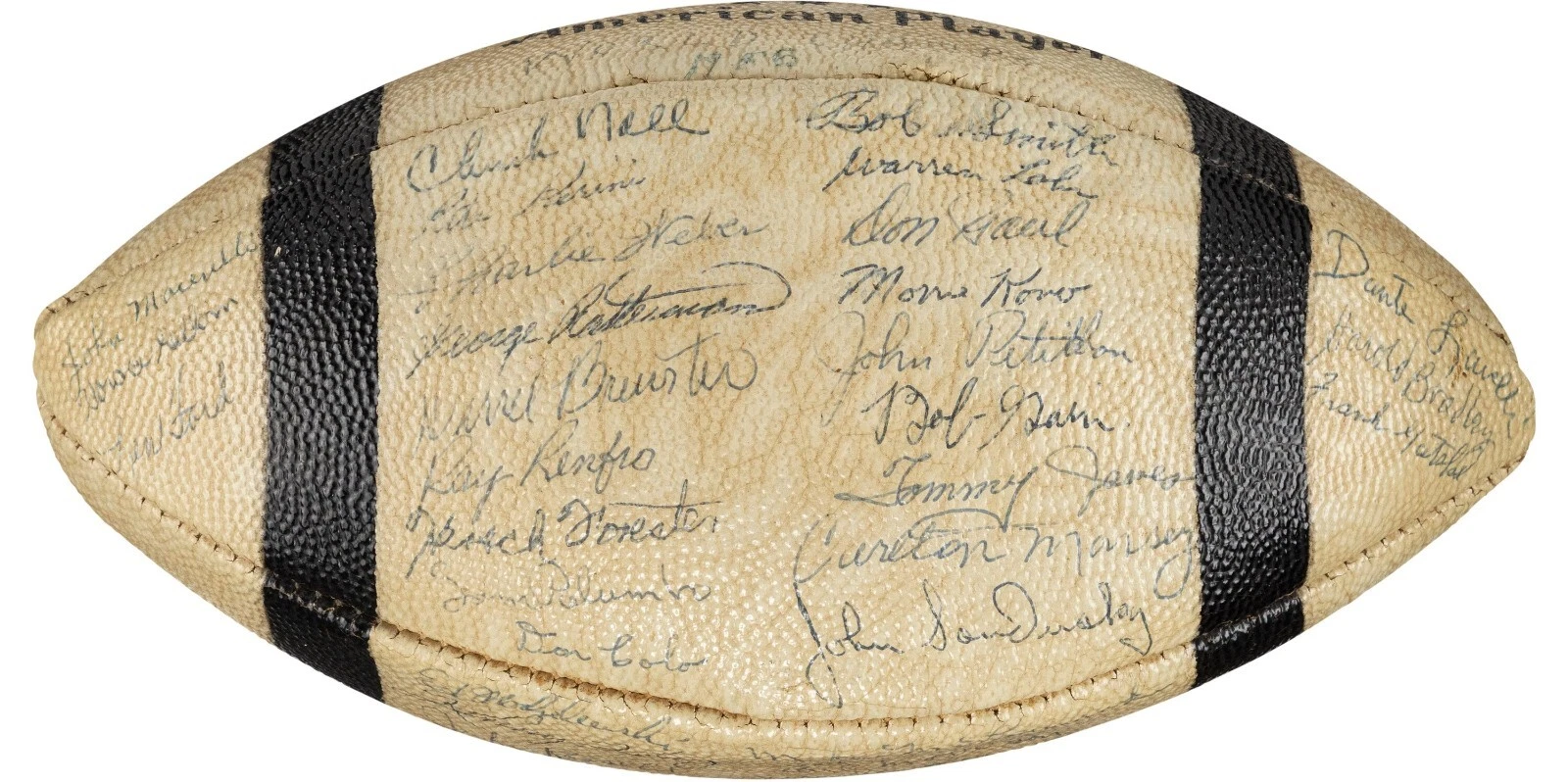1955 Cleveland Browns NFL Champions Team Signed Football 36 Sigs ...