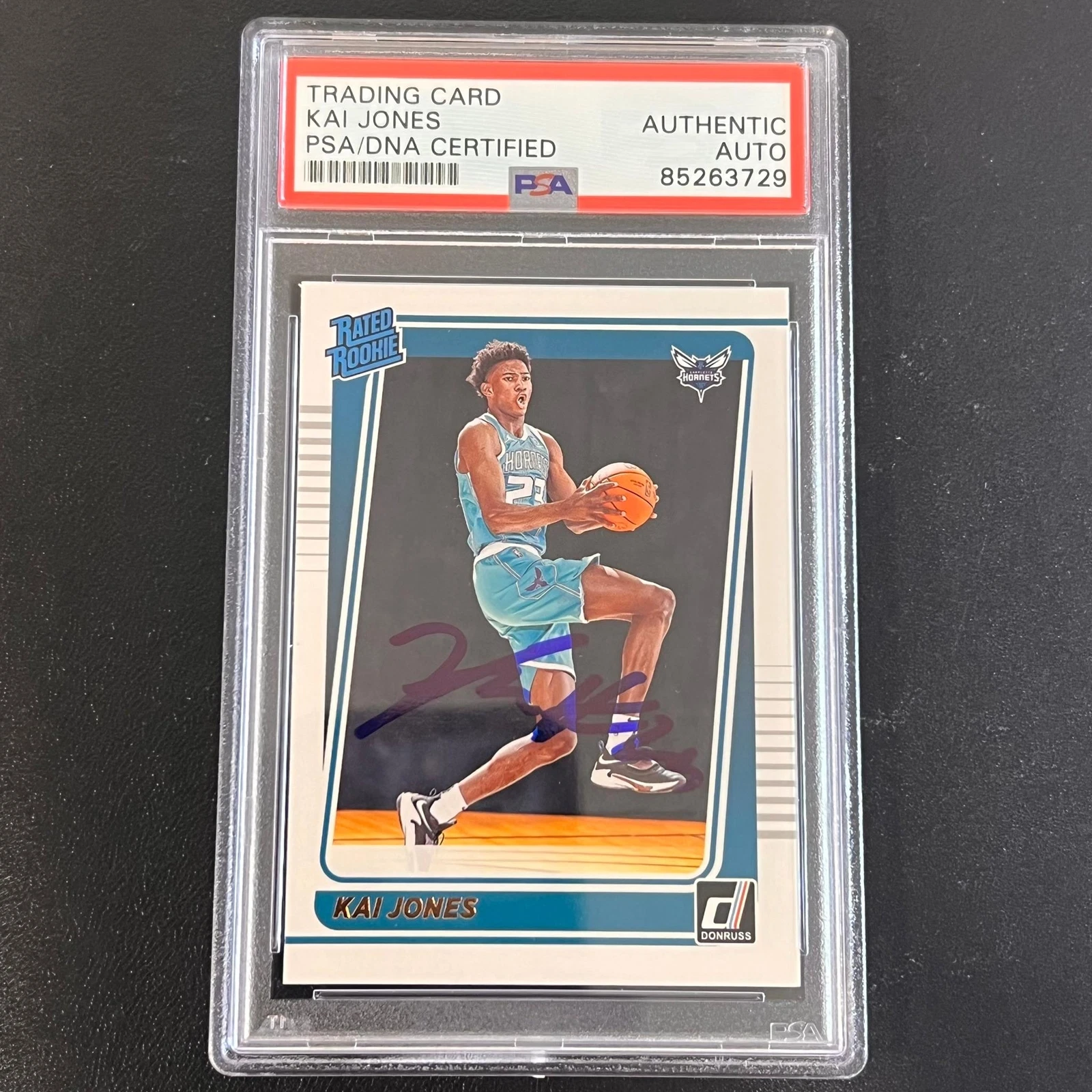 2021-22 Panini Donruss Rated Rookie #232 Kai Jones Signed AUTO PSA ...