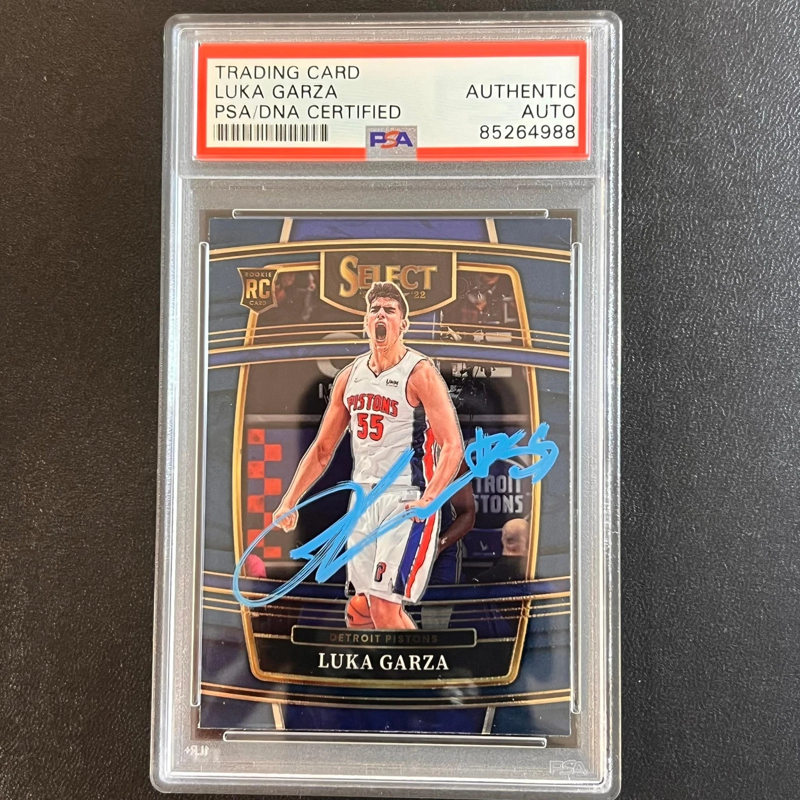 2021-22 Panini Select #22 Luka Garza Signed Card AUTO PSA Slabbed ...