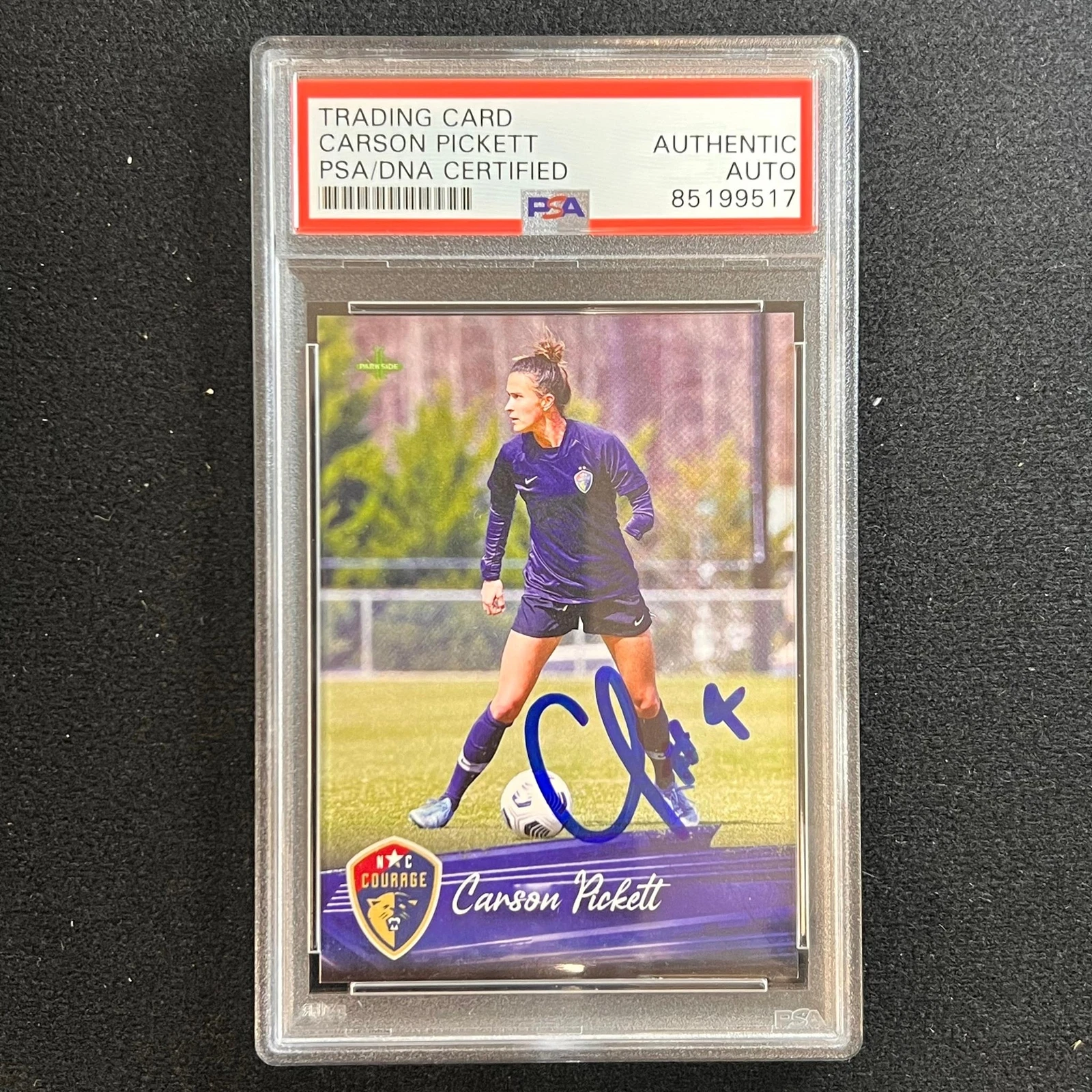 2021 Parkside NWSL Premier Edition #161 Carson Pickett signed Card PSA ...
