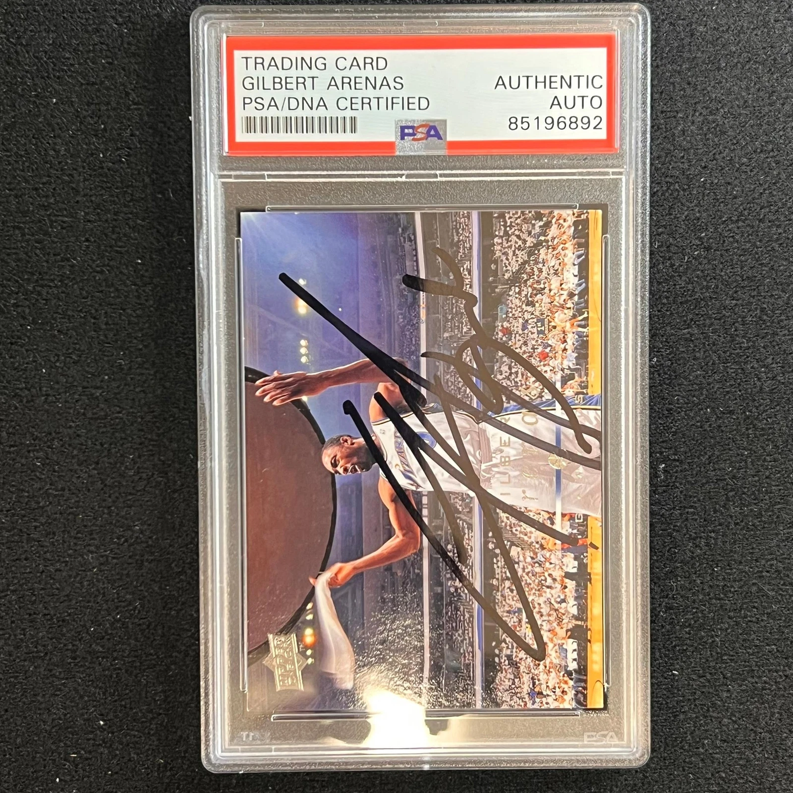 2008-09 Upper Deck MVP #199 Gilbert Arenas Signed Card AUTO PSA Slabbed ...