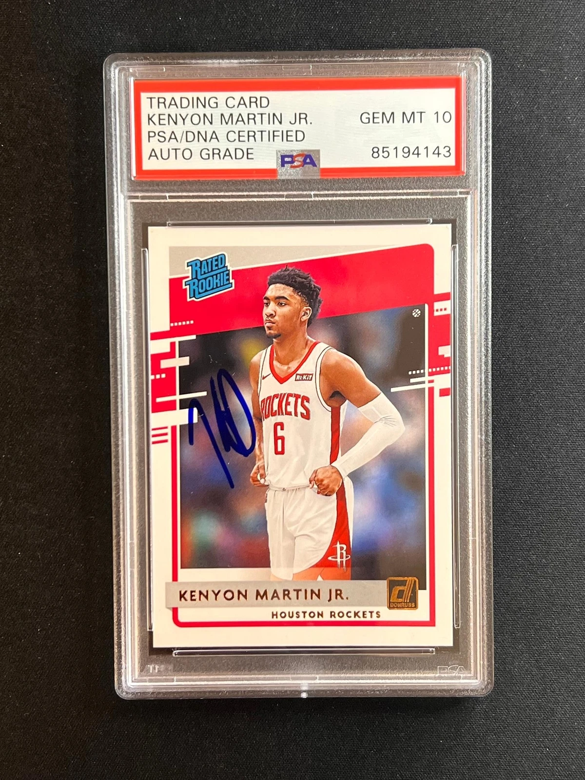 2020-21 Panini Donruss Rated Rookie #224 Kenyon Martin Jr. Signed Card ...