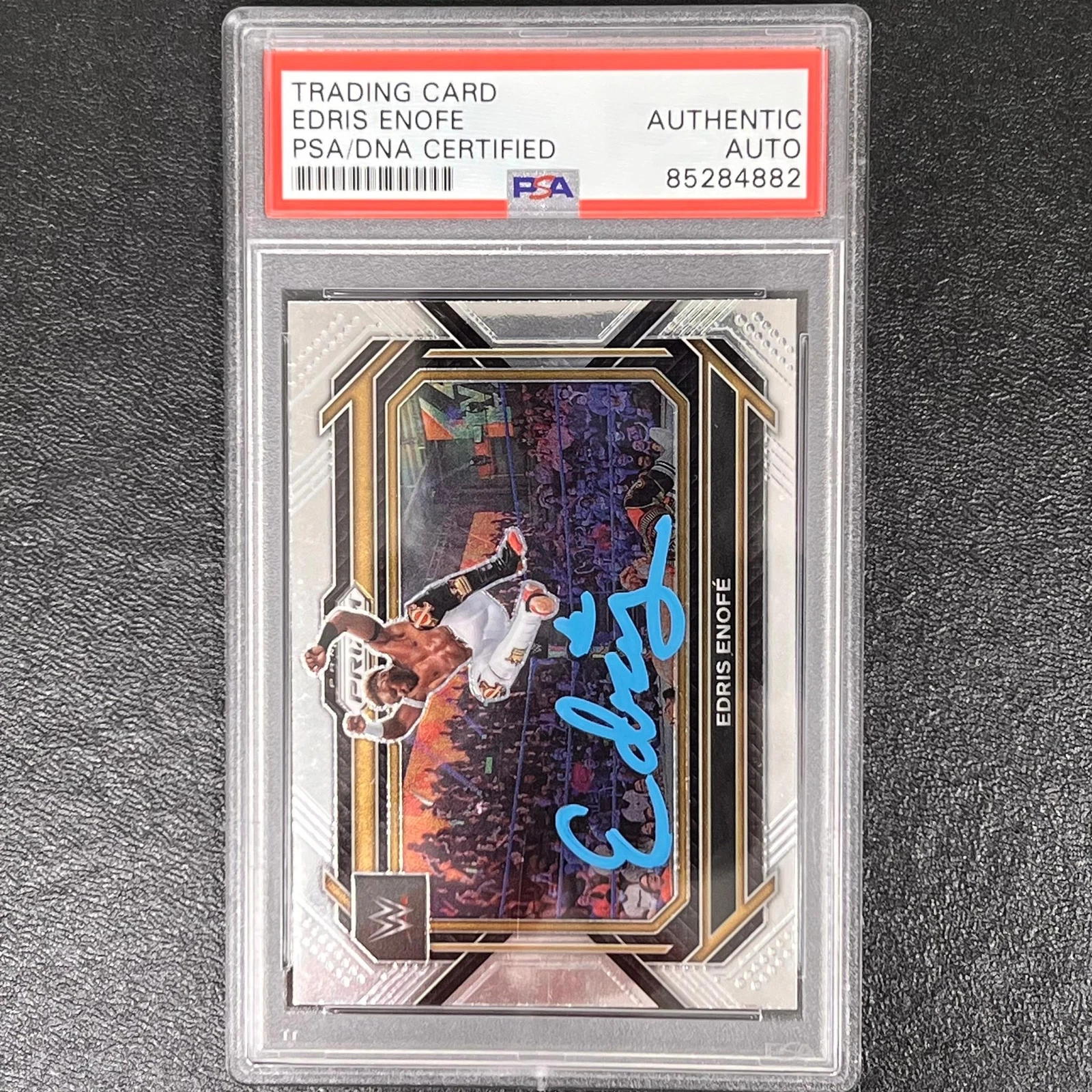 2023 Panini Prizm #2 Edris Enofe Card PSA AUTO Slabbed WWE | Autographia
