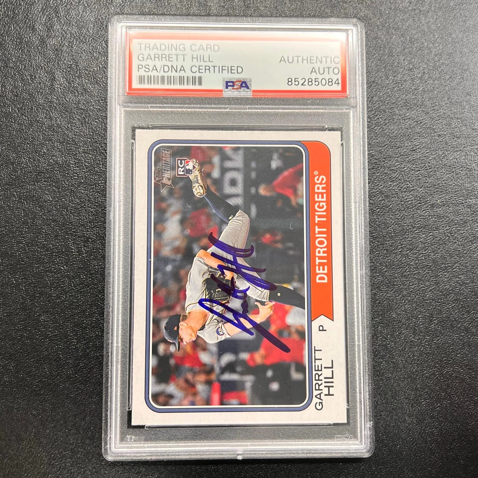 2023 Topps Heritage #170 Garrett Hill Signed Card PSA/DNA Slabbed AUTO ...