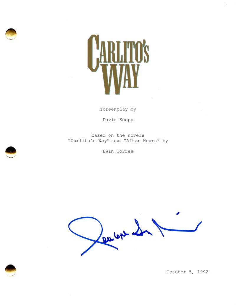 Penelope Ann Miller Signed Autograph Carlito's Way Movie Script w/ Al ...