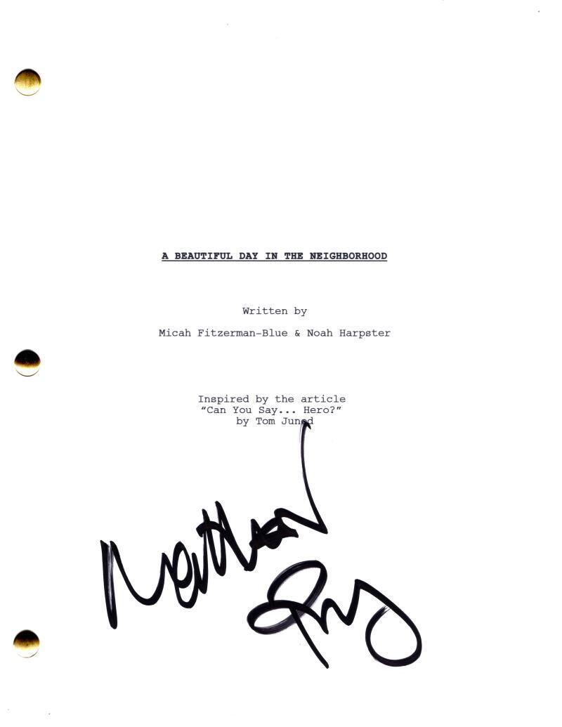 Matthew Rhys Signed Autograph A Beautiful Day in the Neighborhood Movie ...